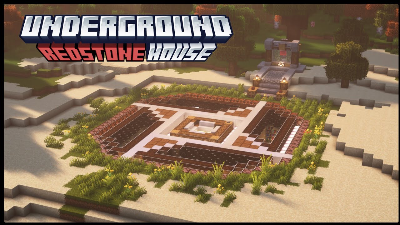 Ultimate Underground Redstone House! Redstone Underground Survival Base ...