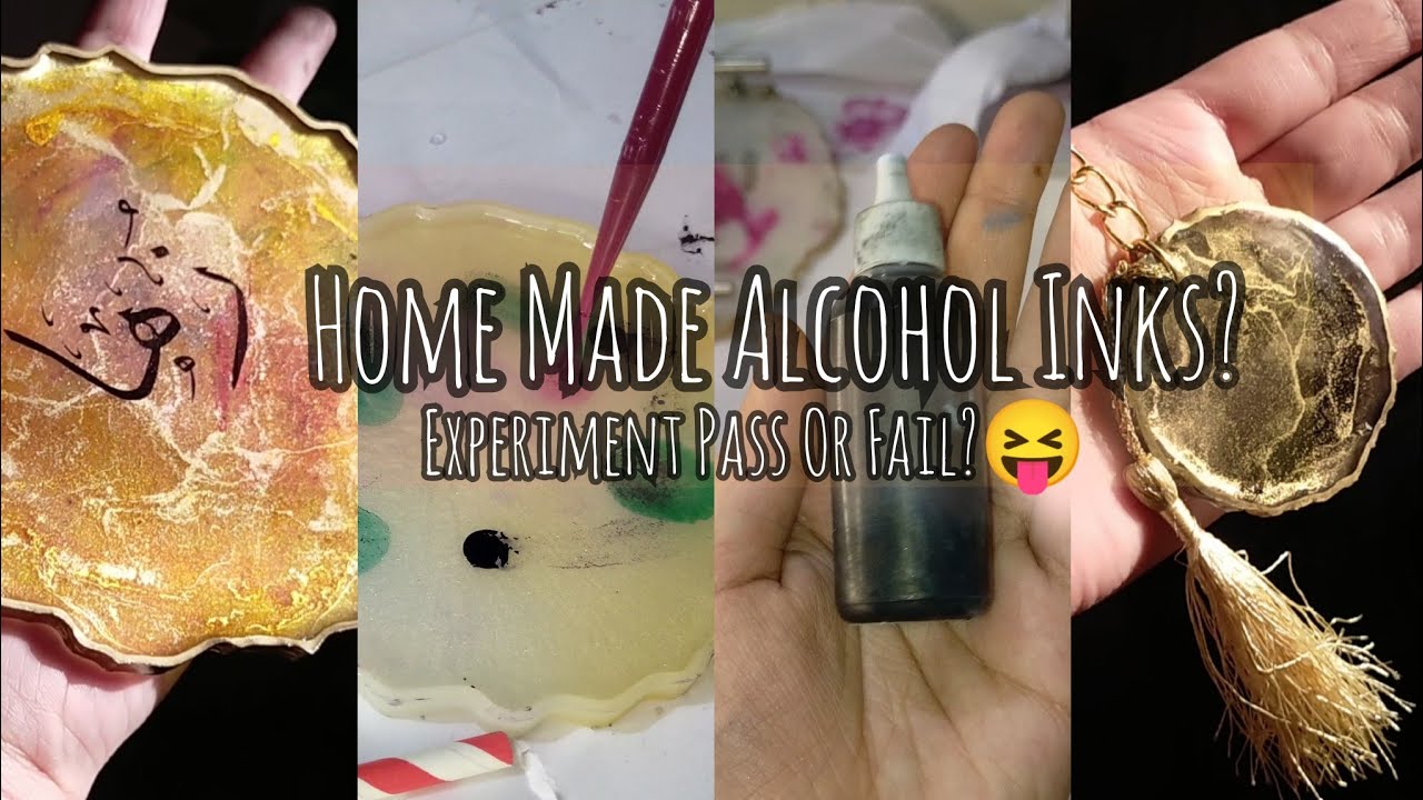 HomeMade Alcohol Inks Experiment In Resin Work.| A Resin Art Experiment ...