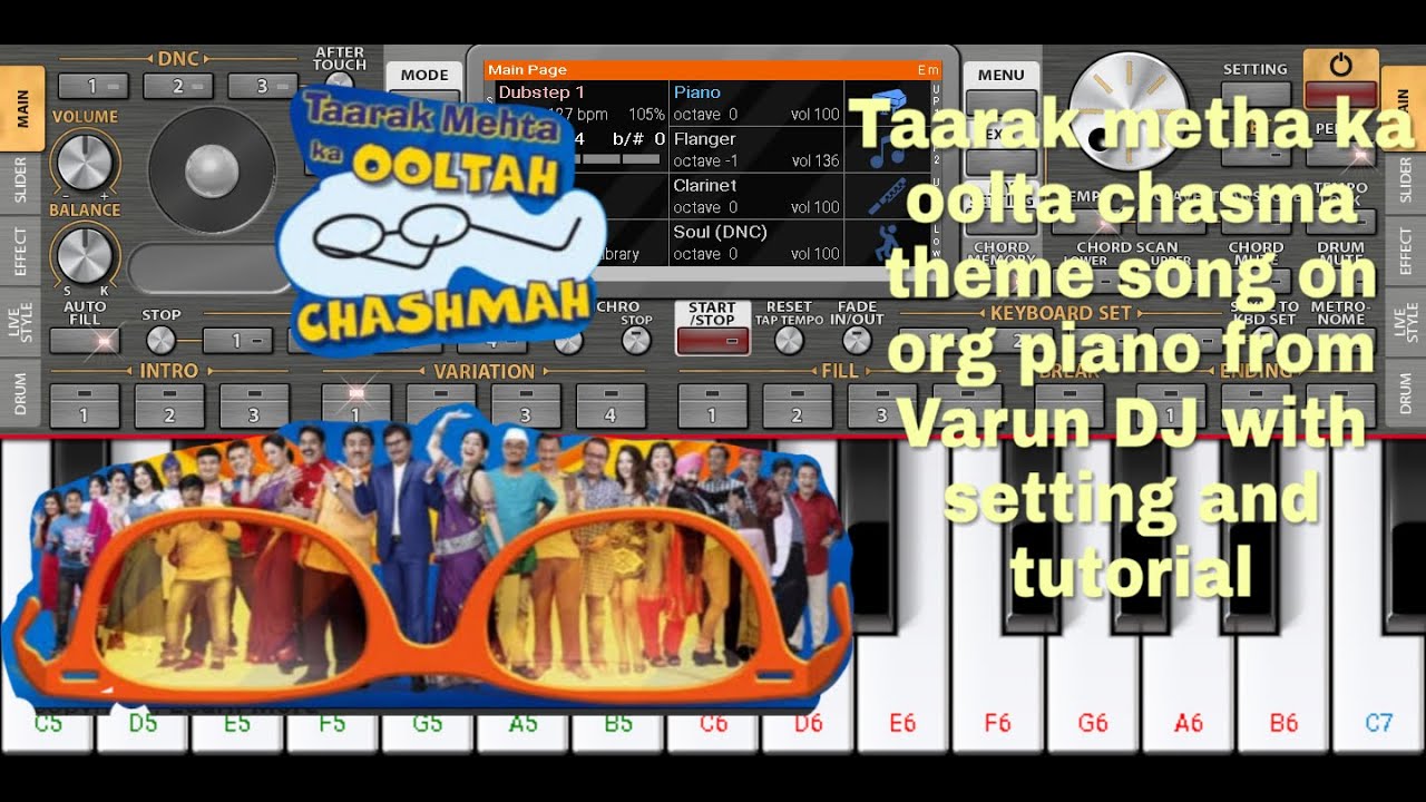 how to play TMKOC Theme music on org piano - YouTube