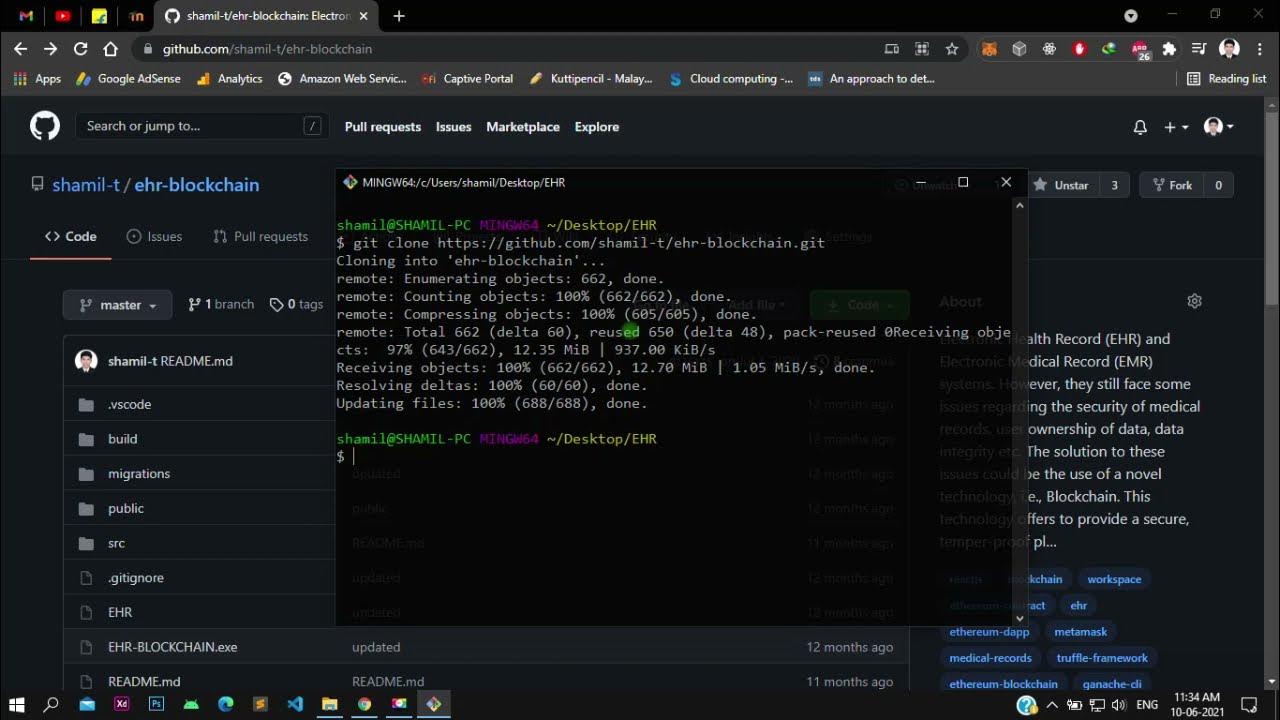 EHR Project part1 | cloning repository - YouTube