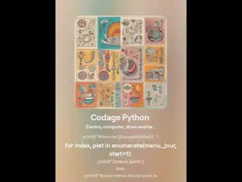 Codage Python - YouTube