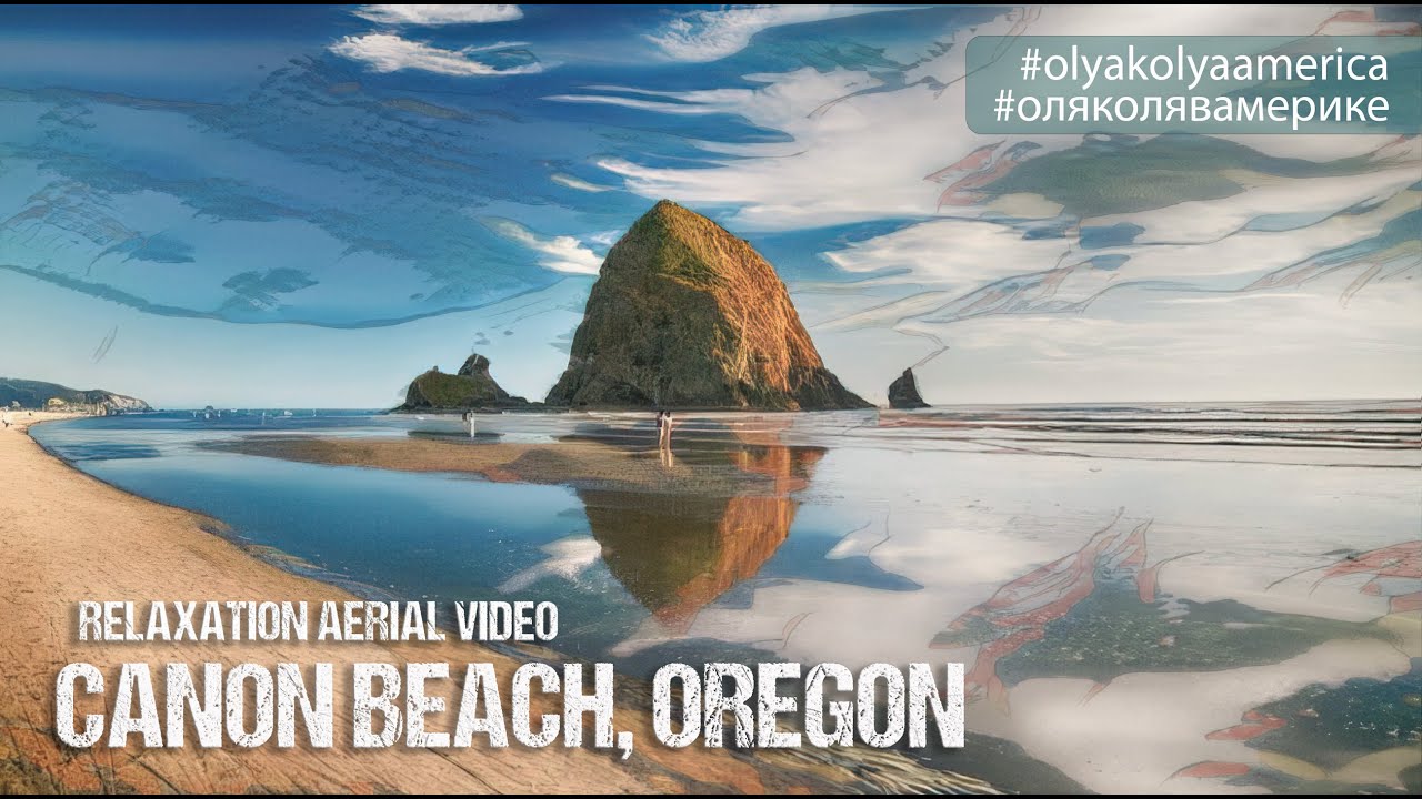 Amazing 4K Aerial Views of Canon Beach, Oregon! - YouTube