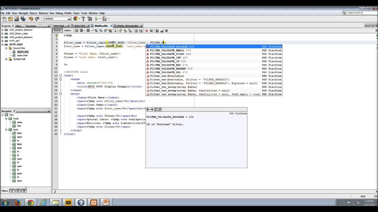 Ch 2 - PHP Filter_Input function - YouTube