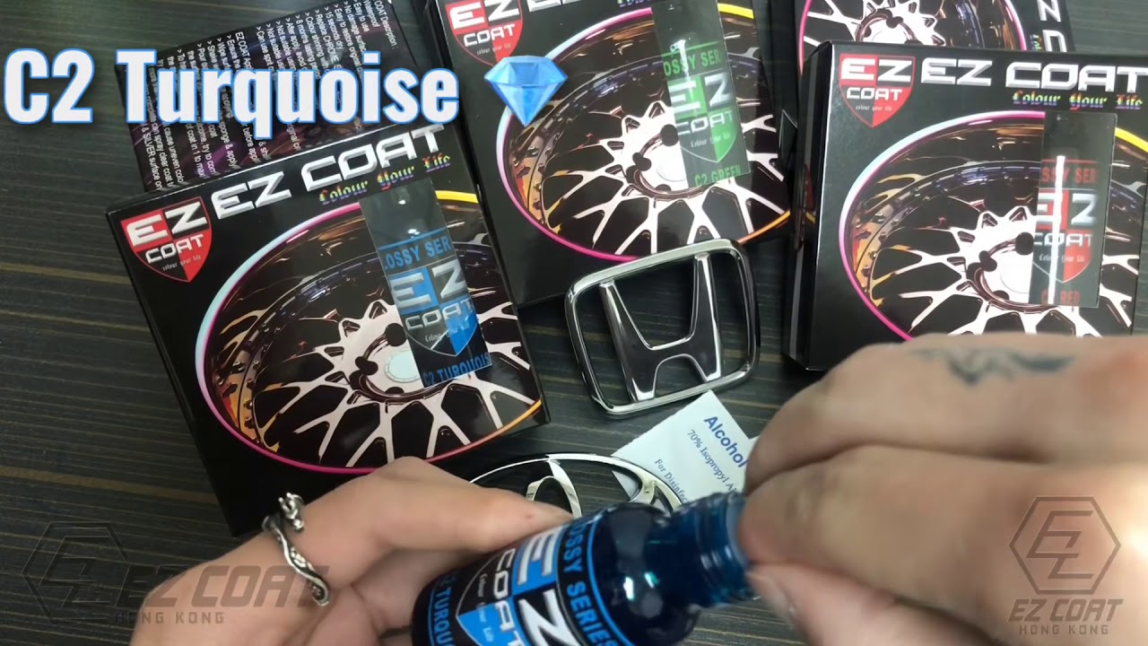 EZ COAT 神奇電鍍塗漆 (TURQUOISE) - YouTube