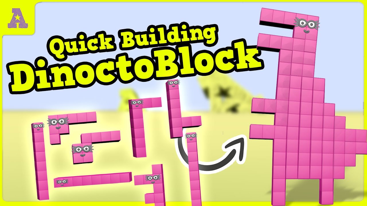 Let's build NumberBlocks DINOCTOBLOCK! Count to 80! - YouTube