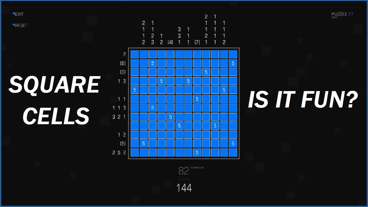 Review: SquareCells - Better Than Picross? - YouTube