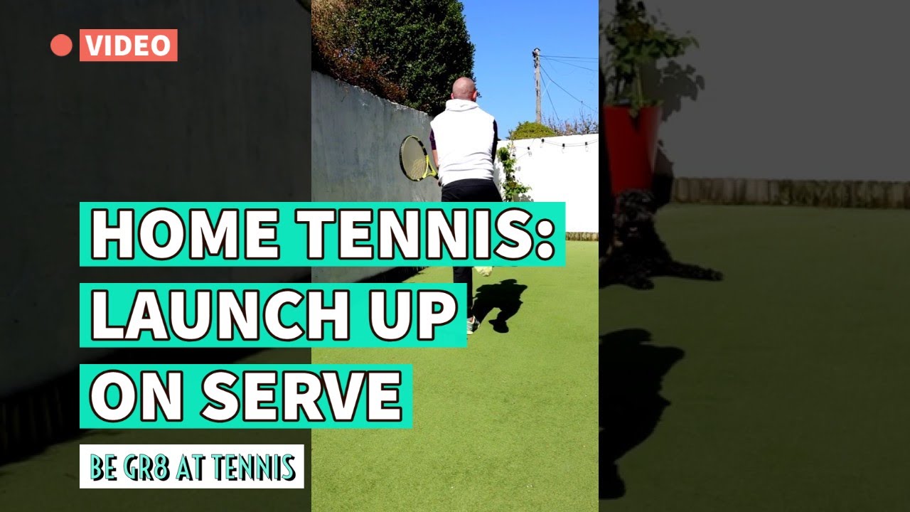 Home Tennis Drills - Day 32: "Launch up on Serve with Platform and ...