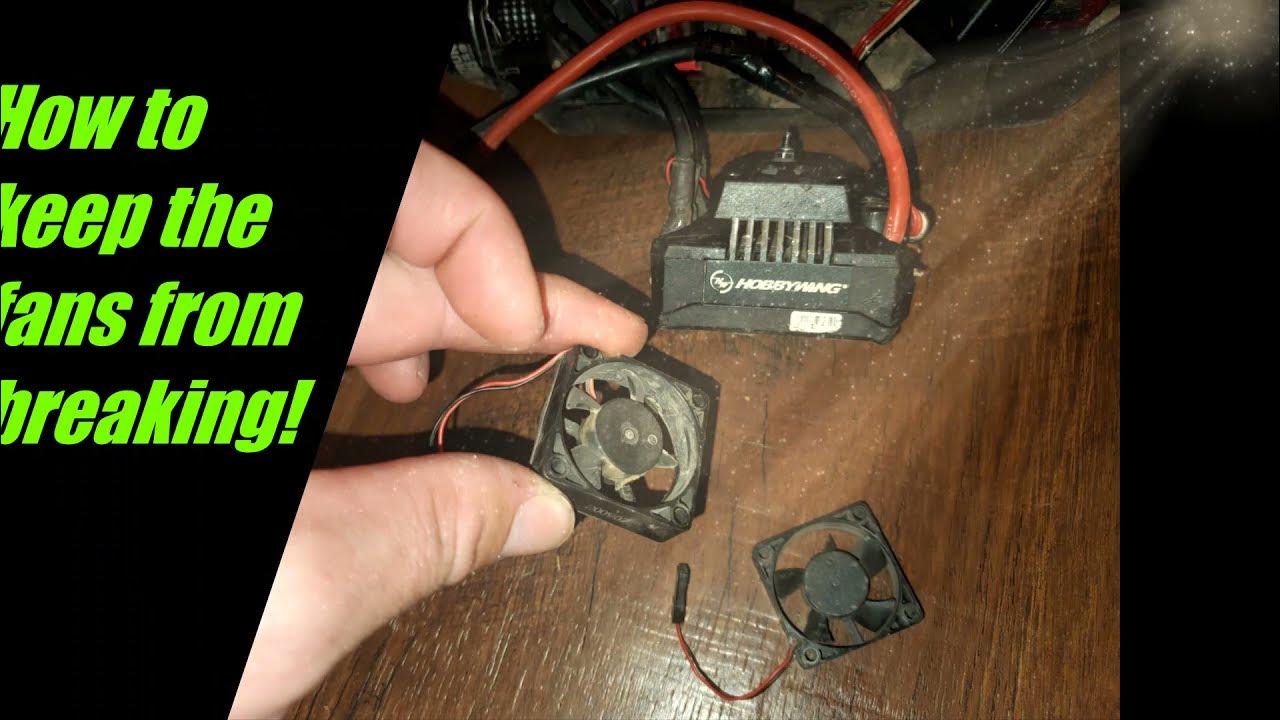 How to keep your Hobbywing esc fan from breaking - YouTube