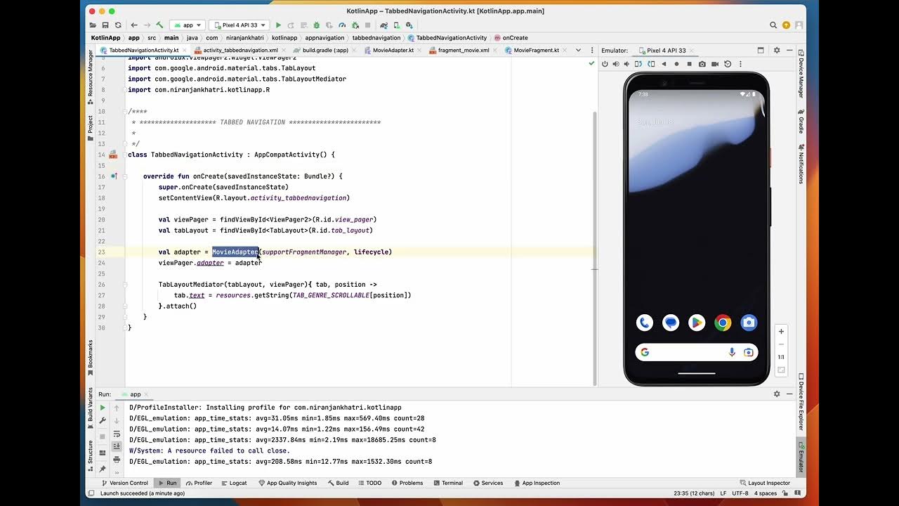Android TabLayout and Viewpager2 - YouTube