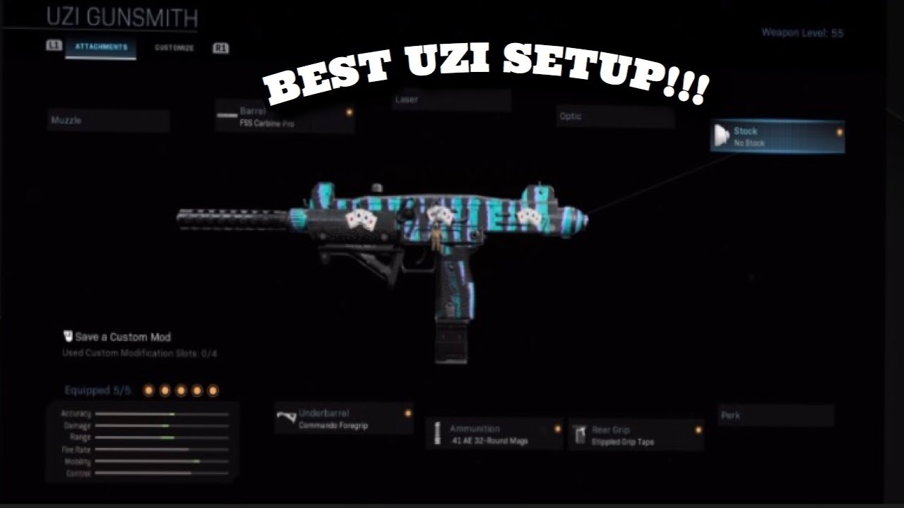 BEST OVERPOWERED "UZI" CLASS SETUP IN MODERN WARFARE SEARCH AND DESTROY ...