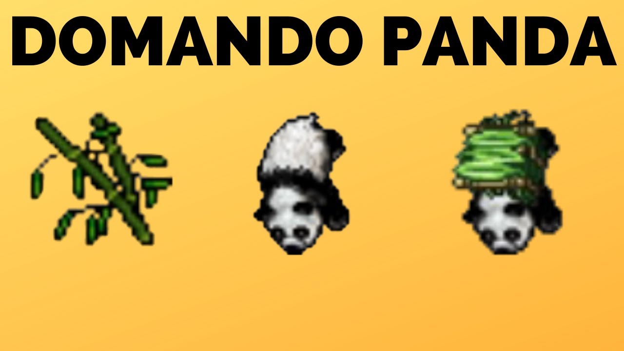 TIBIA COMO DOMAR PANDA - ONDE ACHAR PANDA? - YouTube
