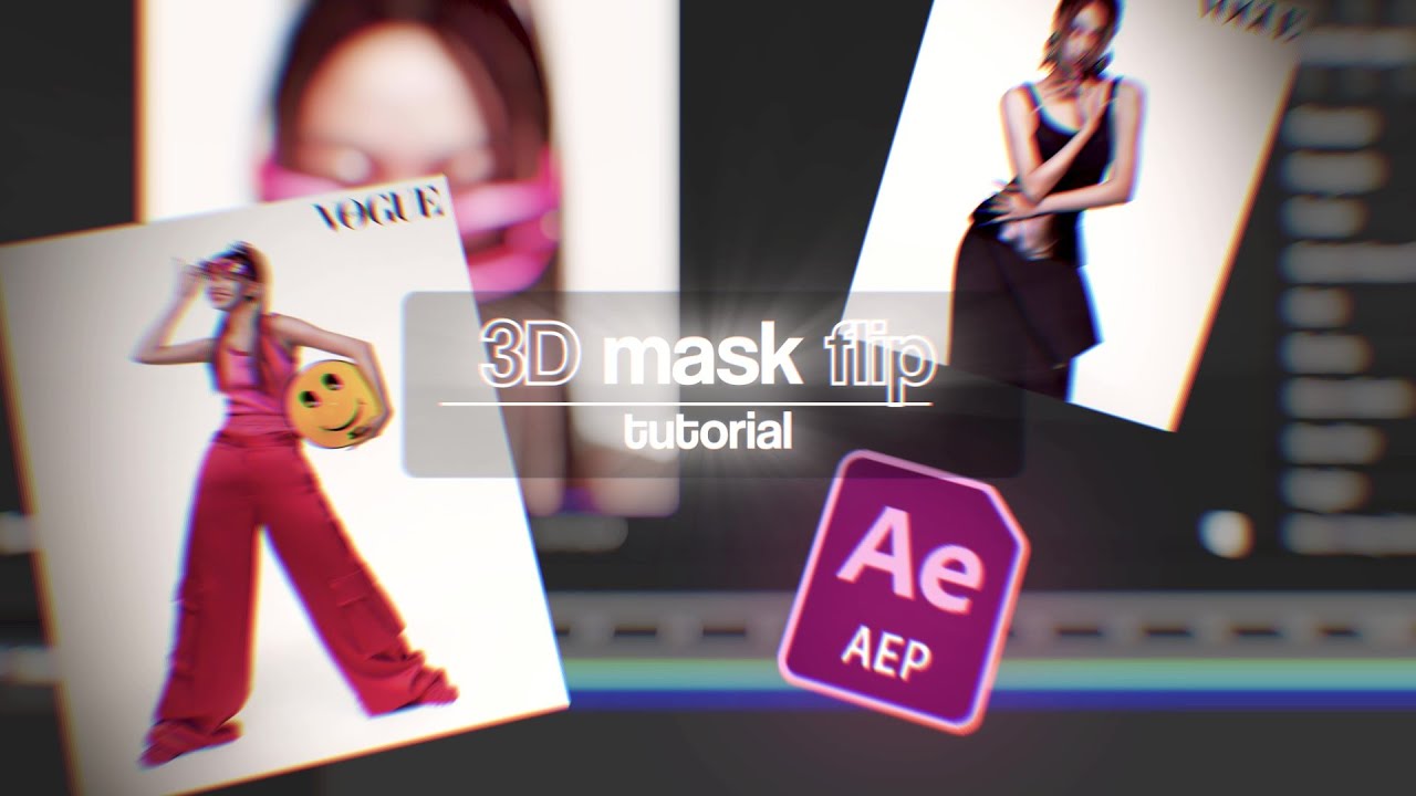 SIMPLE 3D mask flip after effects tutorial - YouTube