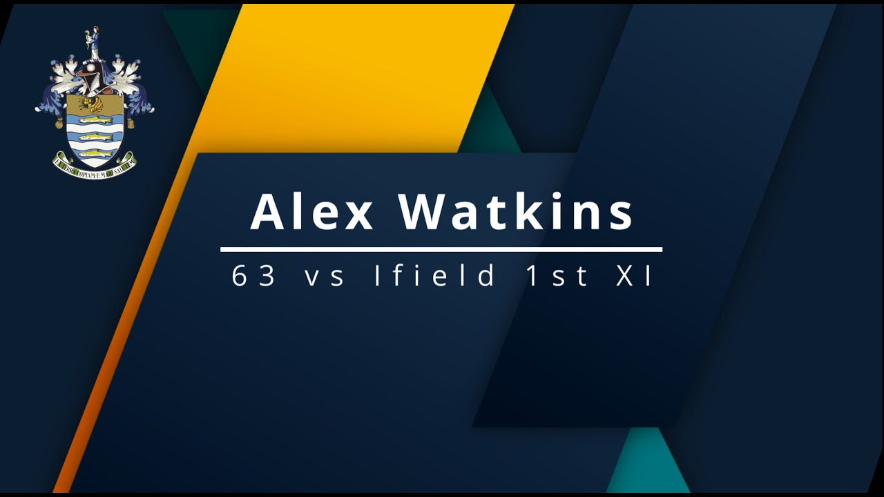 Alex Watkins 63 vs Ifield 1st XI - 26th April 2025 - YouTube