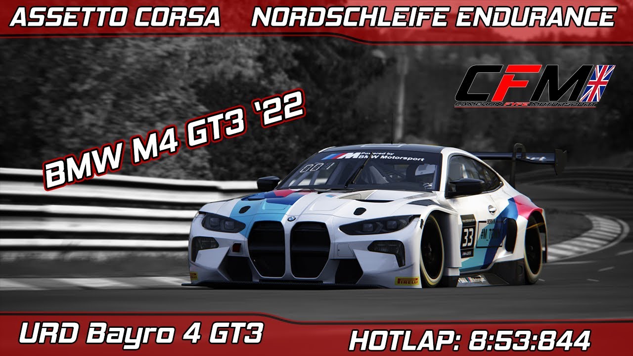 URD Bayro 4 GT3 (BMW M4 GT3) Nordschleife Hotlap | Assetto Corsa VR ...