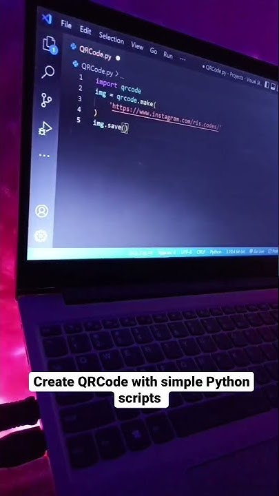 Create Qrcode Using Python Python Coding Learn Programming Pygame Python3 Shorts Youtube