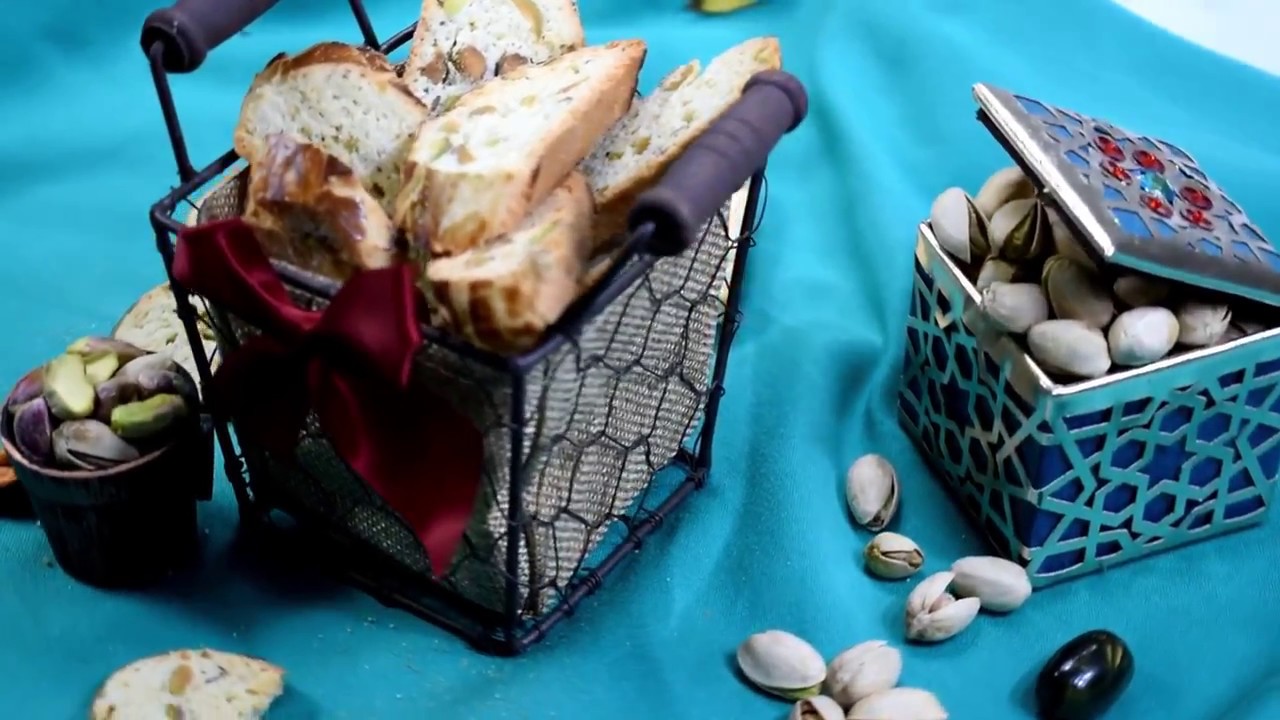 Fekas: Crunchy Pistachio Cookies Moroccan Recipe -Tasty Cuisine ...