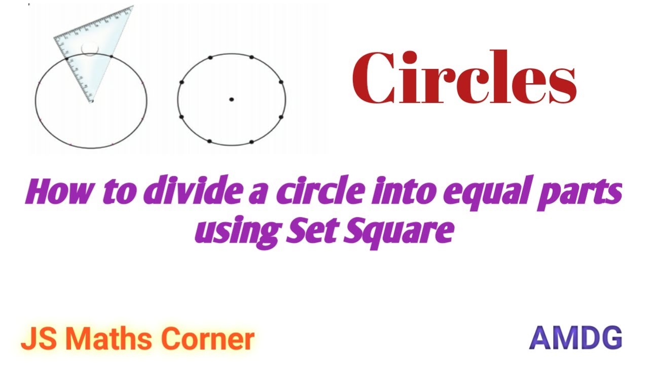 Circles/How to divide a circle into equal parts using Set Squares/How ...