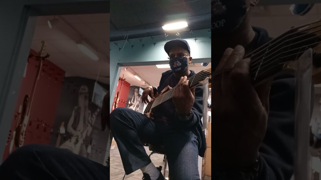 Wolf 7 String neck thru bass - YouTube