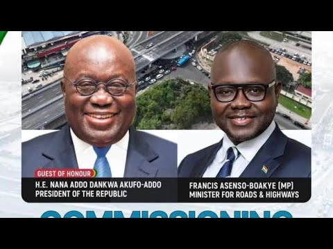 President Nana Addo Dankwa commissioned the new flowerpot interchange ...