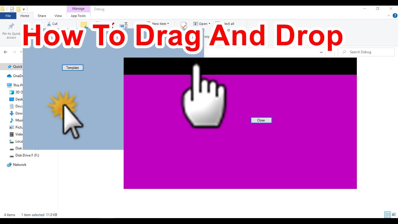 C How To Drag And Drop A None Border Form YouTube C How To Drag And Drop A None Border Form YouTube