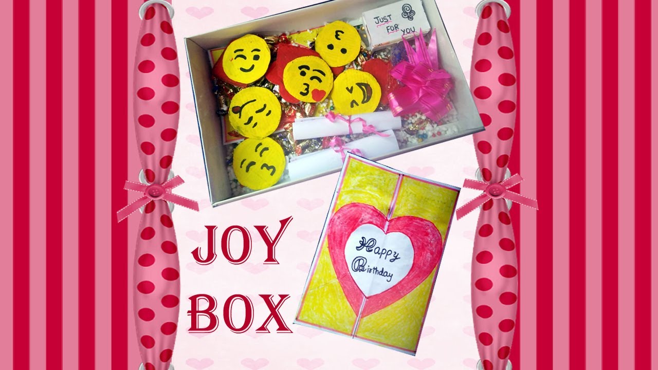 How to make JOY BOX for Birthday🎂🎀 gift - YouTube