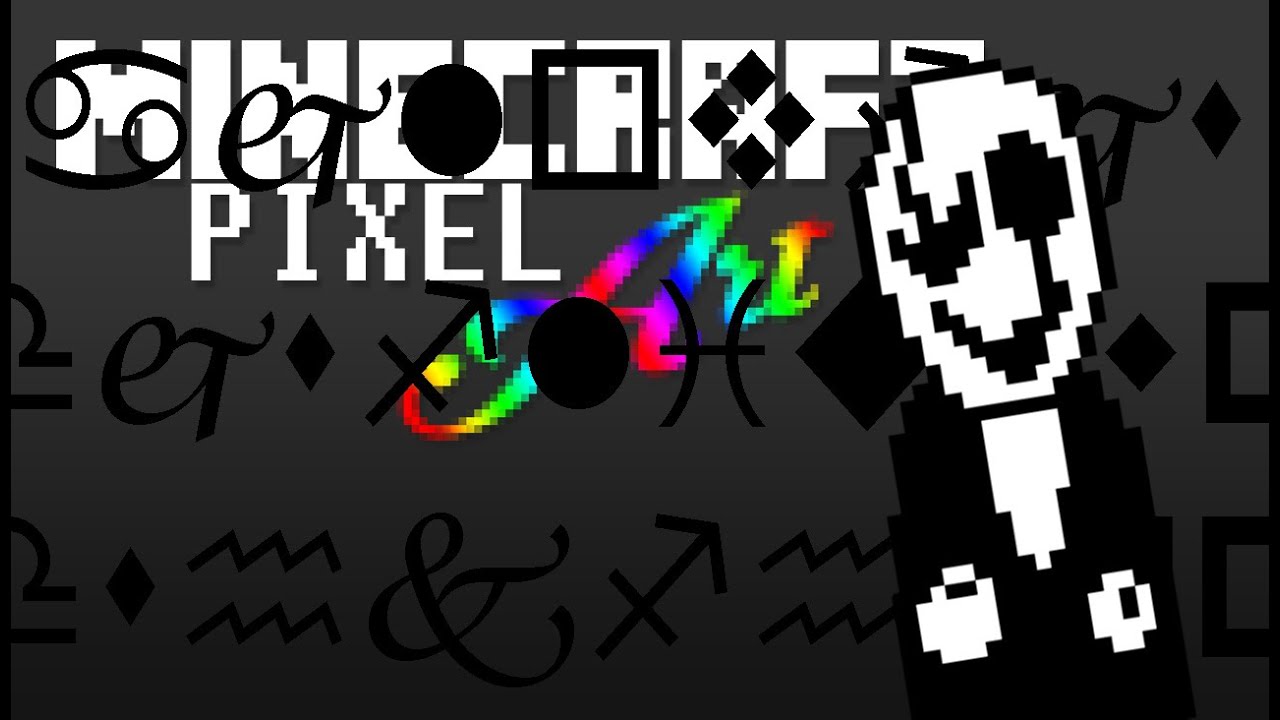 W.D. Gaster - Minecraft Pixel Art - YouTube