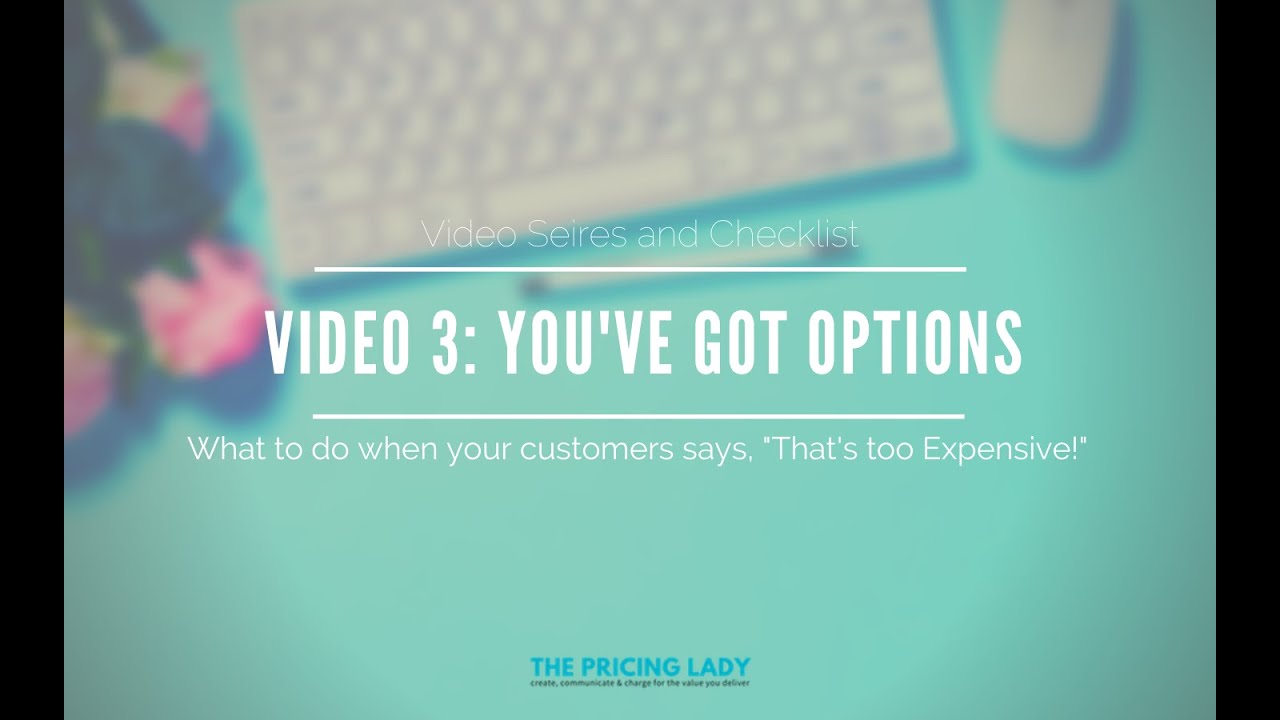 You've Got Options: Part 3 of What to Do When Your Customer Says "That ...