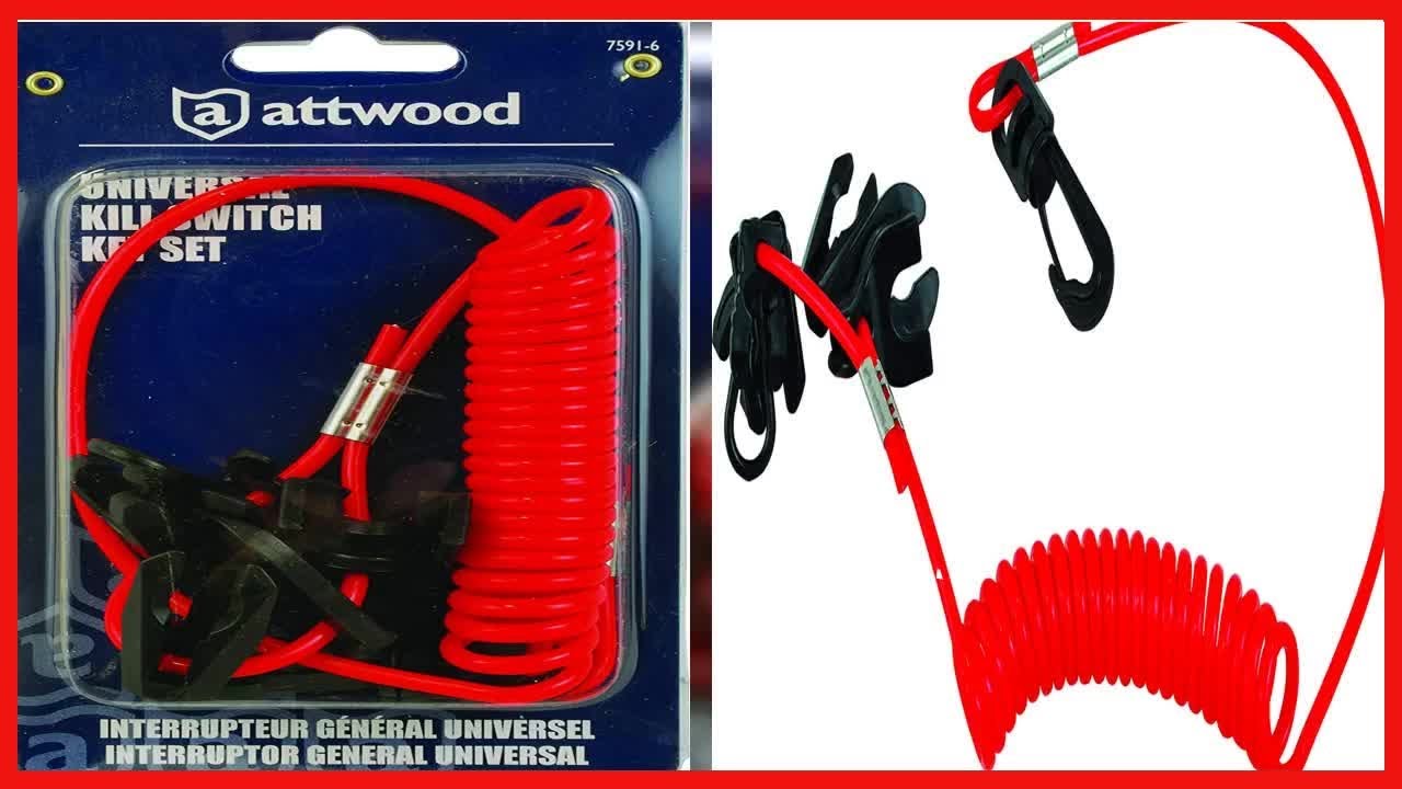 attwood 7591-6 Universal Boat Kill Switch Key Set for Johnson, Evinrude ...