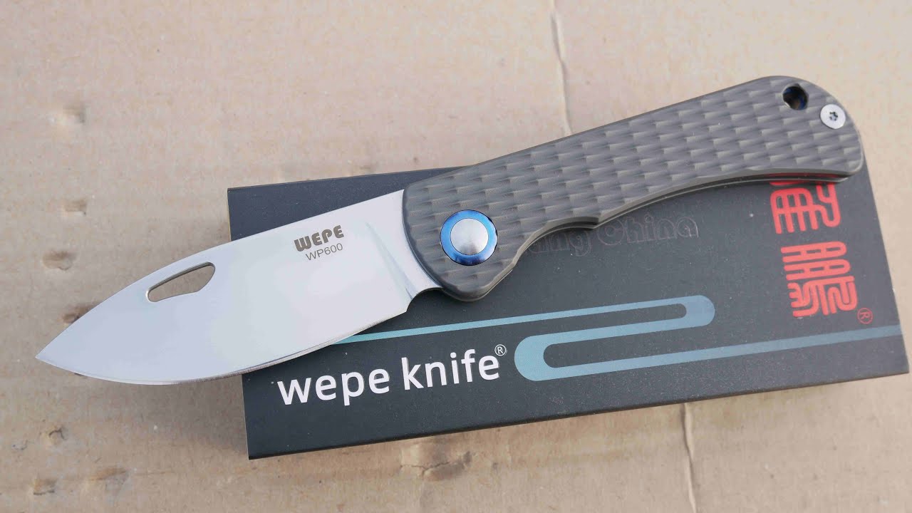 WePe Knife WP600, 8Cr14MoV Satin, Slip joint - YouTube