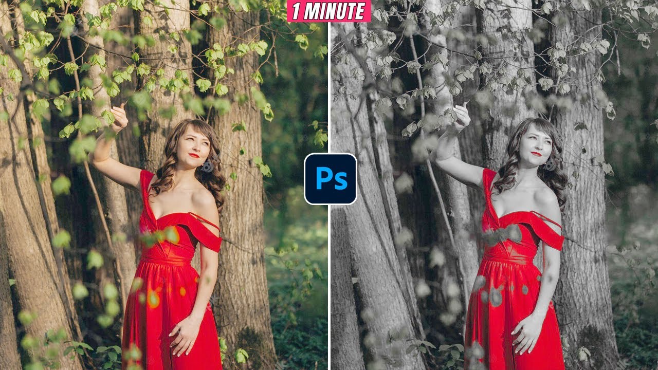 How to make Red Photo Filter in Photoshop 2025 | Tutorial river - YouTube