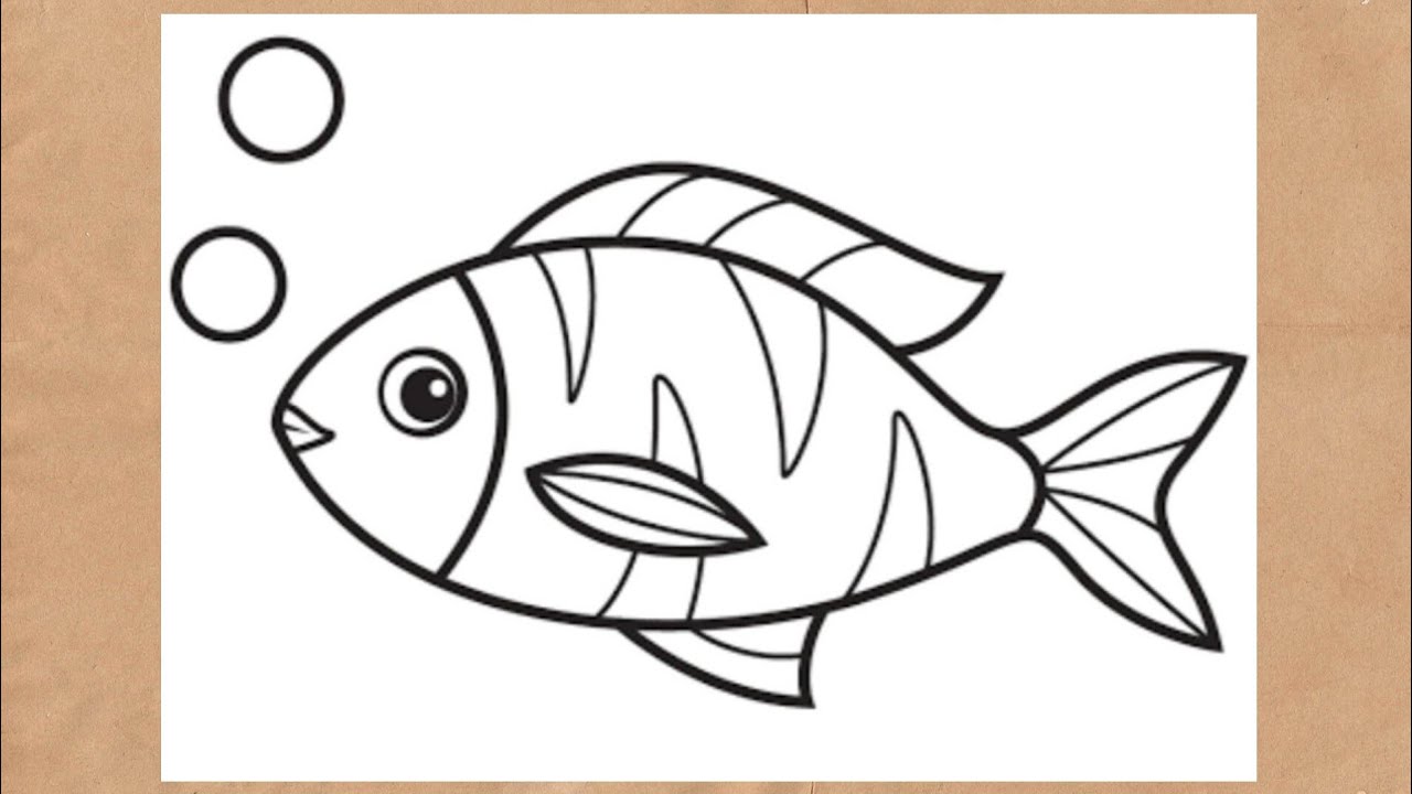 How To draw Fish 🐠Easy//Fish drawing For beginners//मछली का चित्र - YouTube