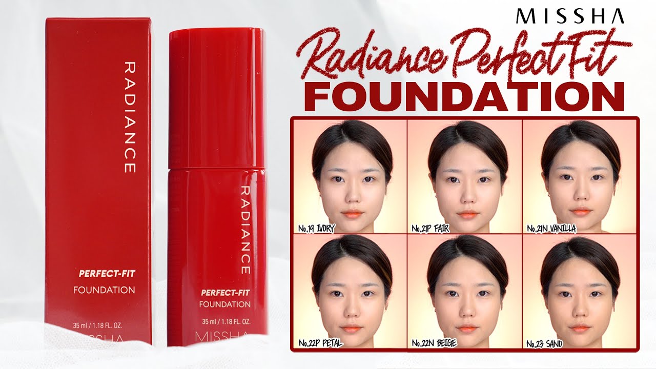 The only one foundation ️MISSHA’s RADIANCE PERFECT FIT FOUNDATION - YouTube