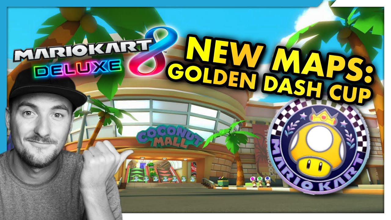 GOLDEN DASH CUP GAMEPLAY (Mario Kart 8 Deluxe DLC – Booster course pass ...