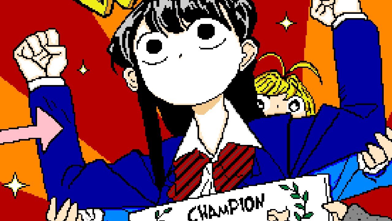 Komi-San the Champion! Pixel Art Timelapse - YouTube