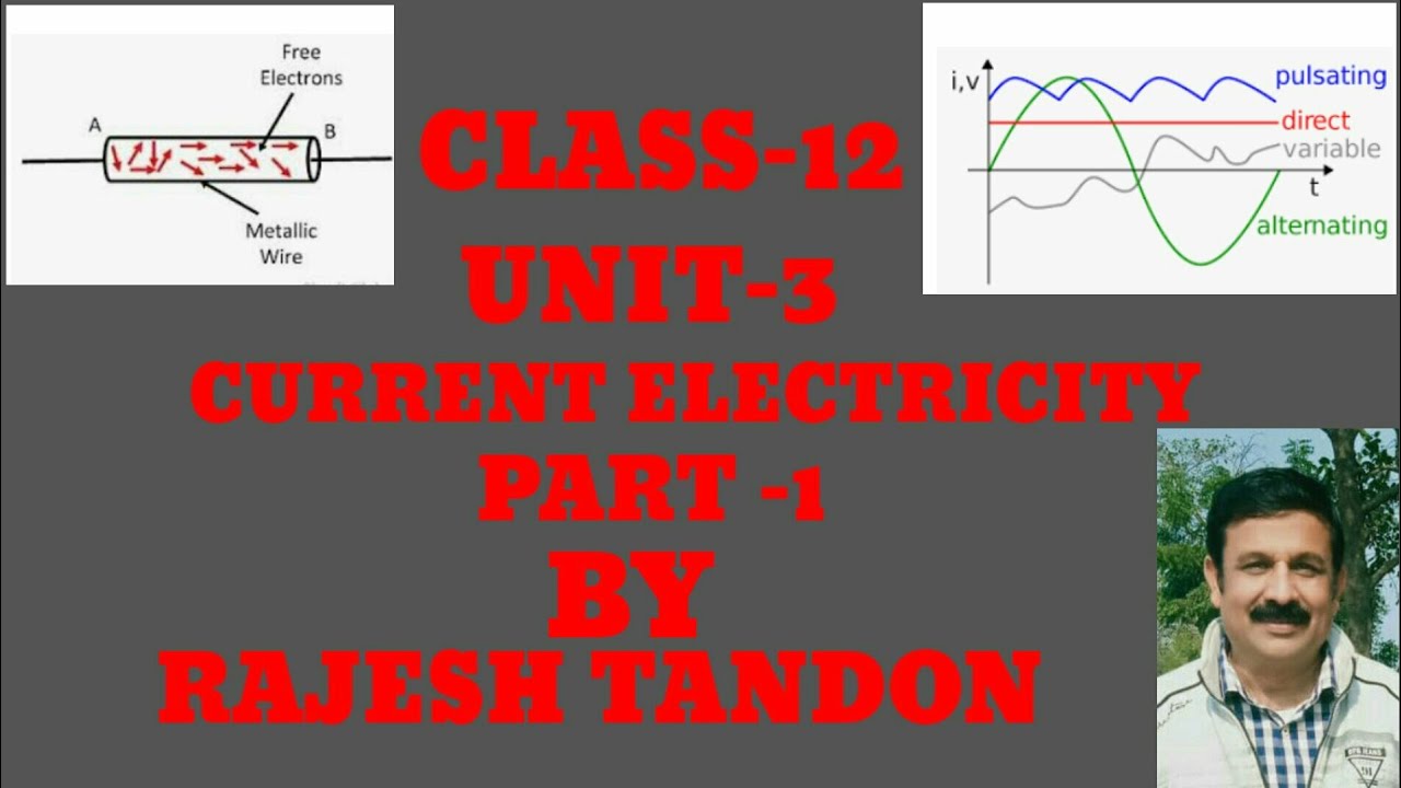 CLASS 12 UNIT -3 CURRENT ELECTRICITY PART - - YouTube