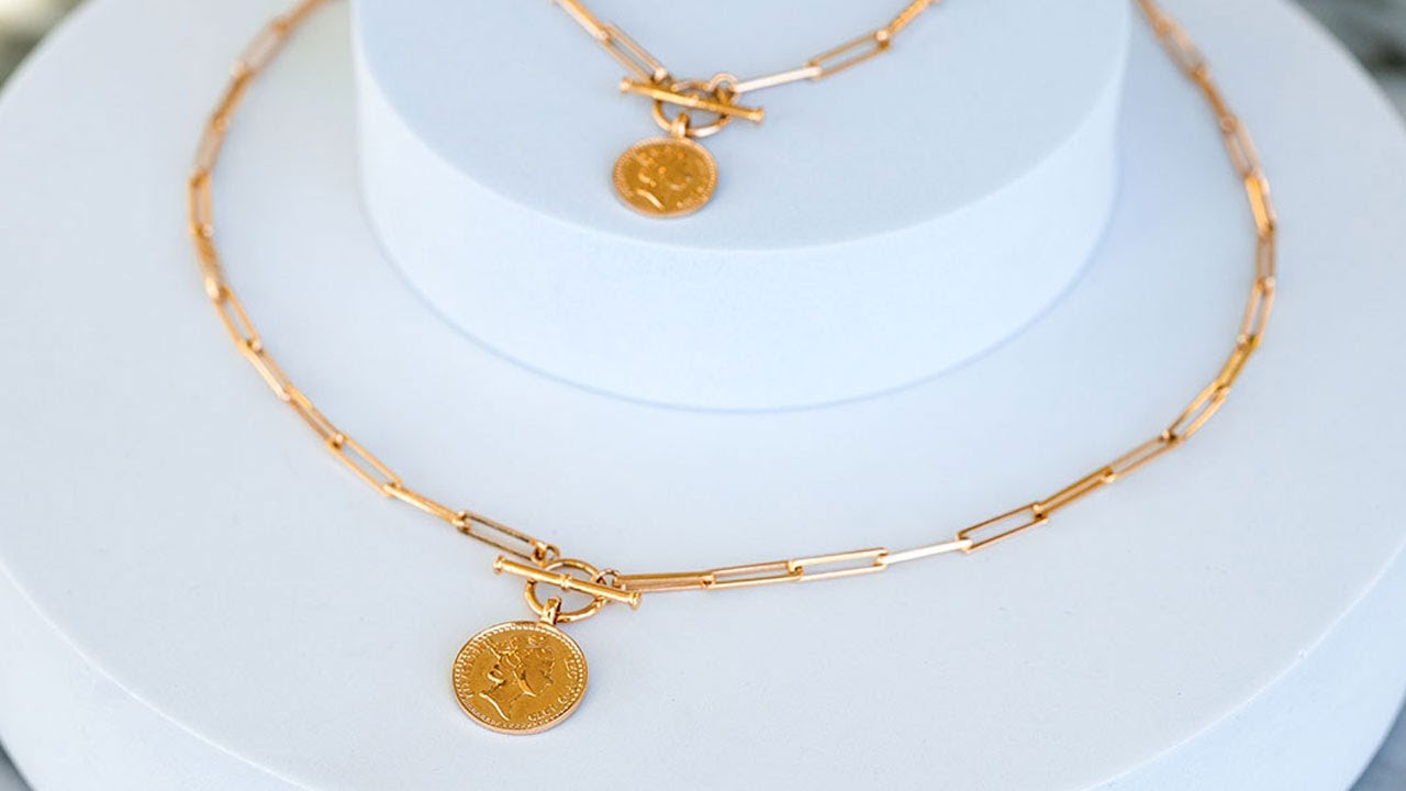 14k 엘리자베스 코인 클립 팔찌 목걸이 핸드메이드 디자인은 더욱 상품을 만든 사람들에게 구매하세요 Youtube