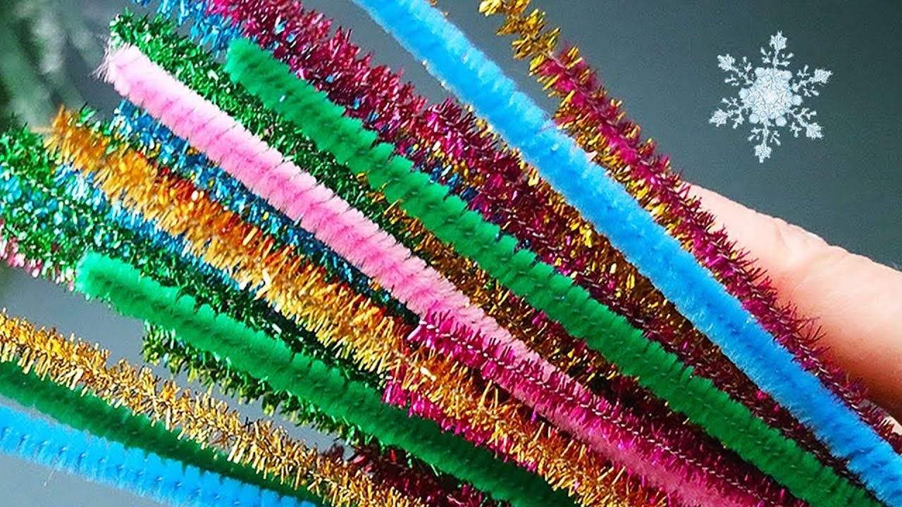 Chenille Wire Craft Ideas | Pipe Cleaner Crafts | Christmas Ornaments ...
