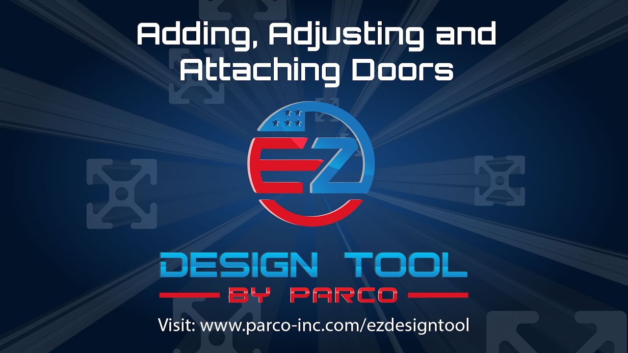 Adding Doors to your T-Slot Design with EZ Design Tool - YouTube
