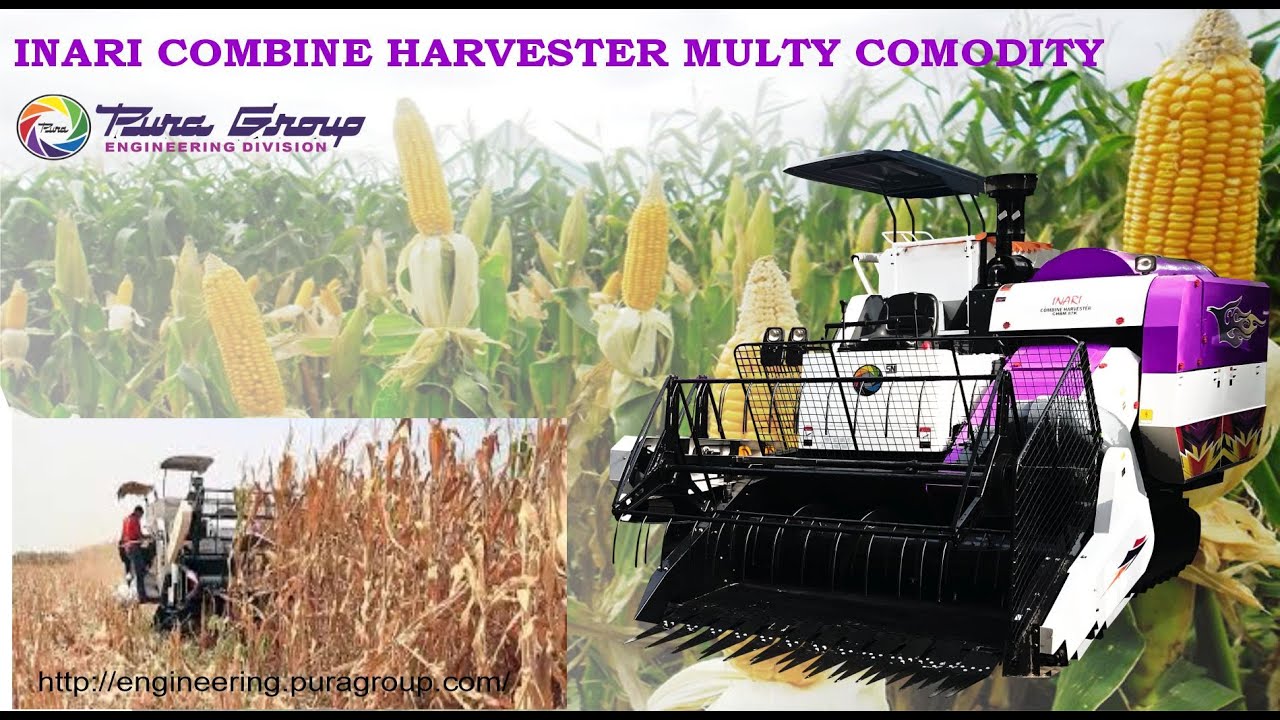 Ketangguhan Combine Harvester Multy Comodity INARI - YouTube