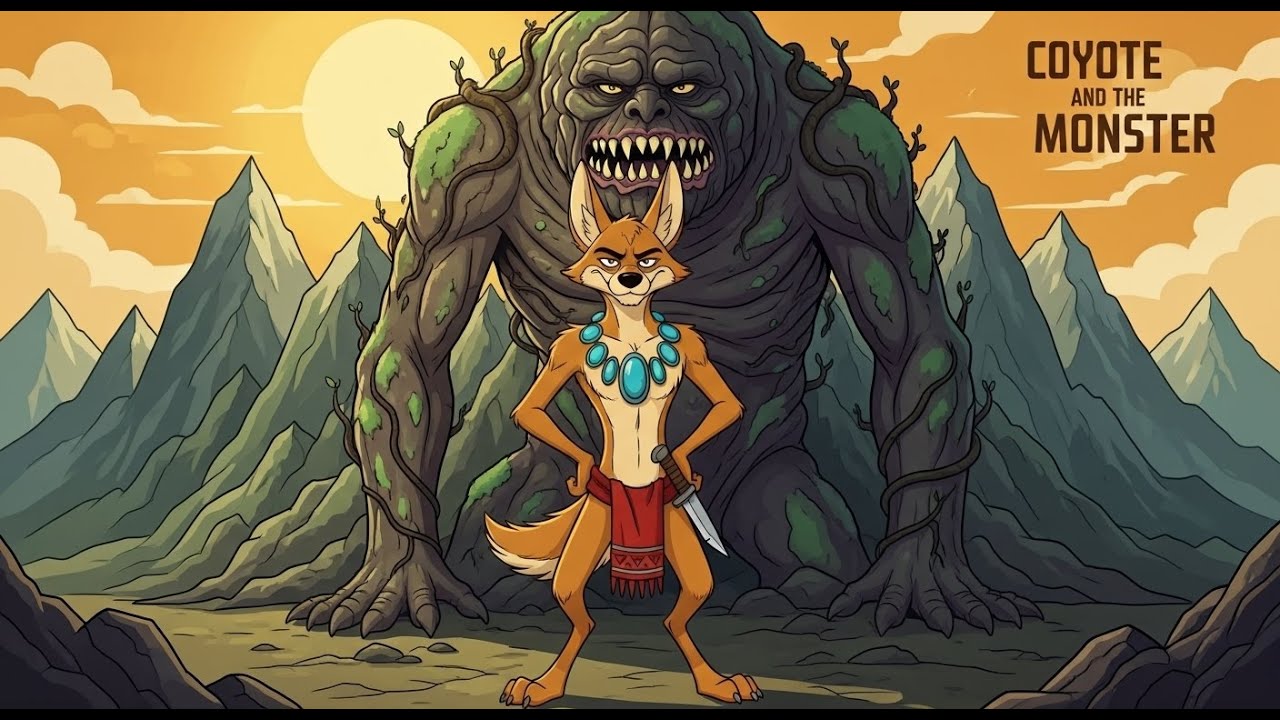 The Legend of Coyote and the Monster | Native American Myth Animated ...