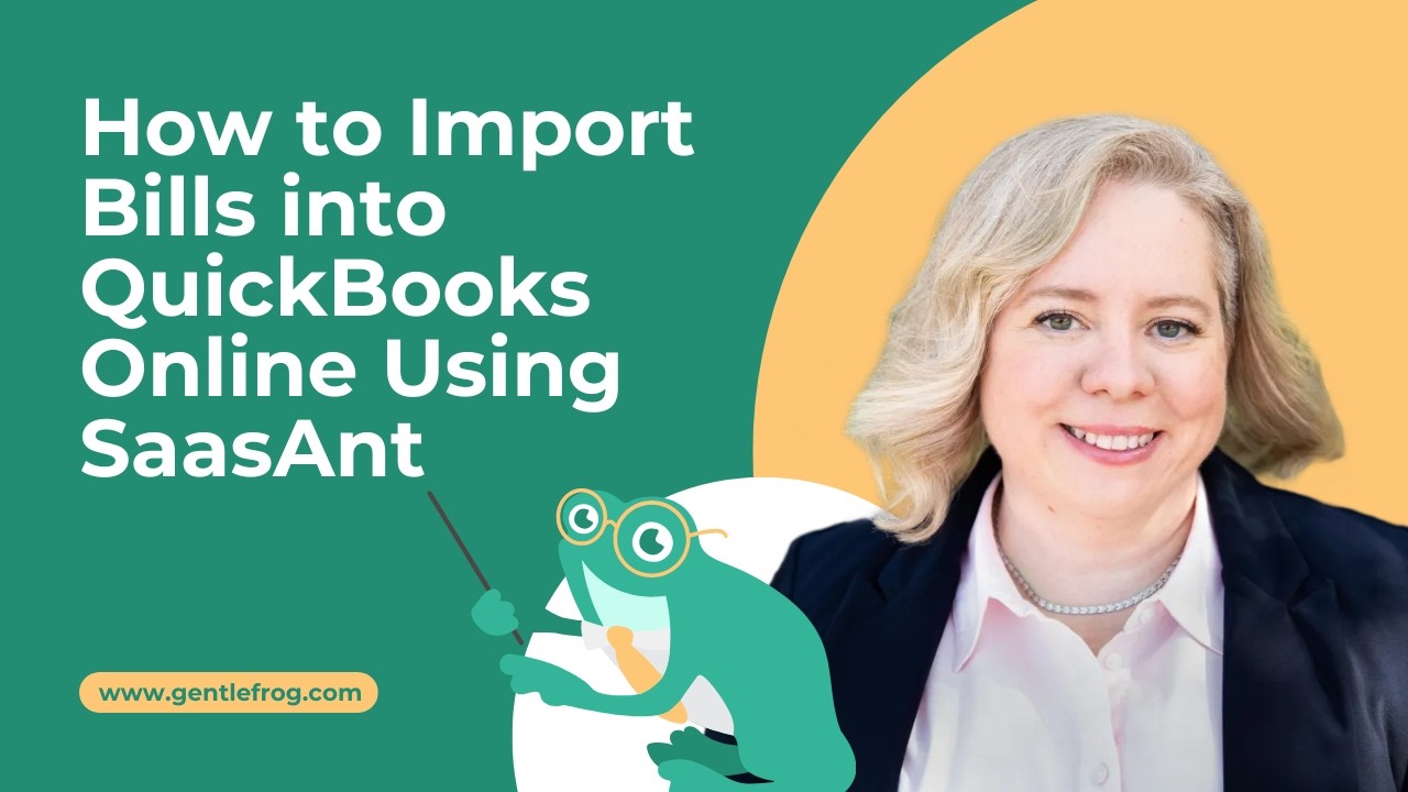 How to Import Bills into QuickBooks Online Using SaasAnt - YouTube