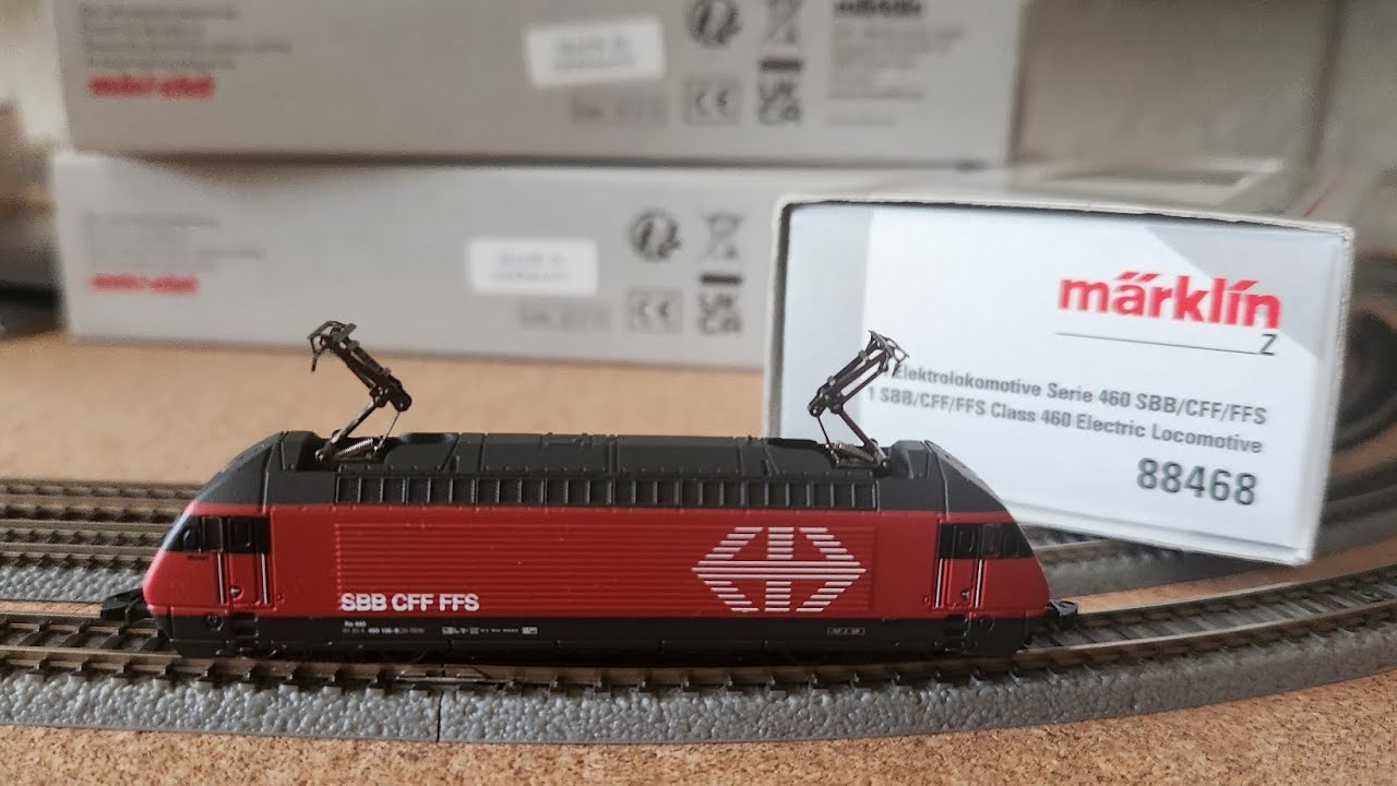 Marklin 88468 SBB Re 460 Electric Locomotive Test Run at z.scale.hobo ...
