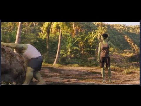 Hulk vs She-hulk rock throw meme 2 - YouTube