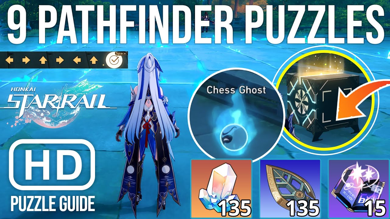 All 9 Chess Ghost Pathfinder Puzzles Guide - Honkai Star Rail 1.5 - YouTube