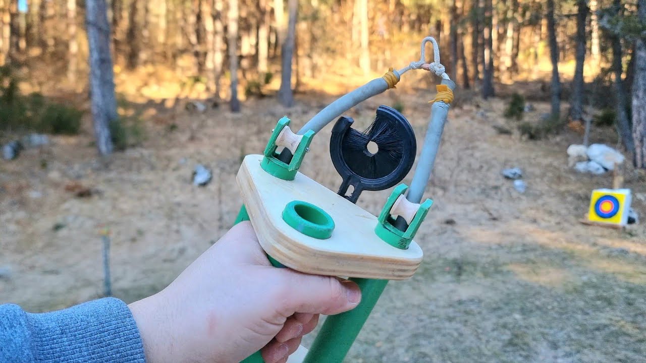 How to make Sling Bow out of PVC Pipe - YouTube