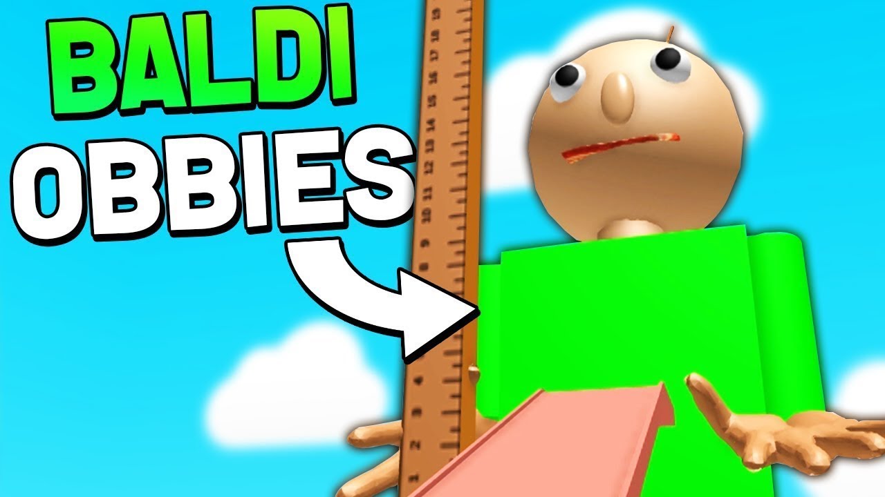 Escape Baldi Basics obby easy - YouTube