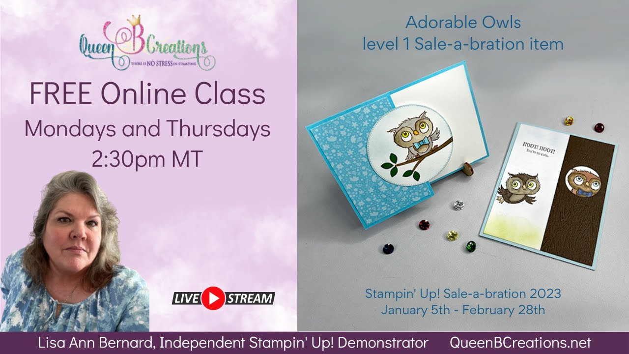 👑 Stampin' Up! Adorable Owls - YouTube