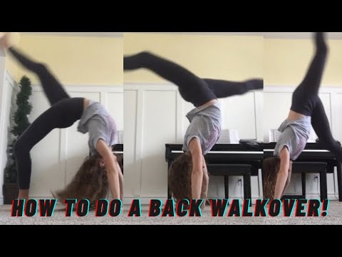 How to do a back walkover! (step by step!) - YouTube