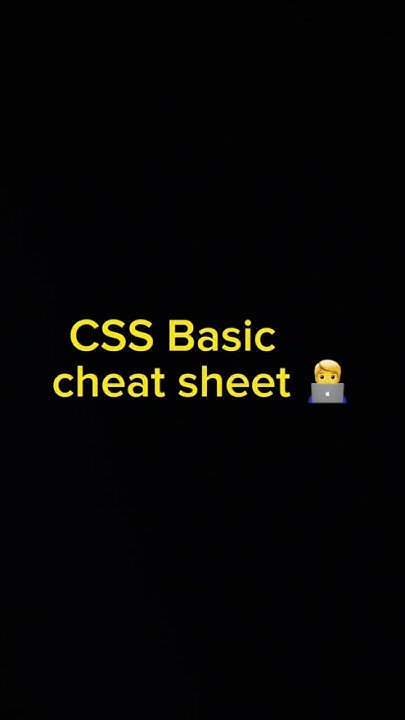 Css Basic Cheat Sheet🧑‍💻 Programming Coder Softwareengineer Coding Css Html Youtube