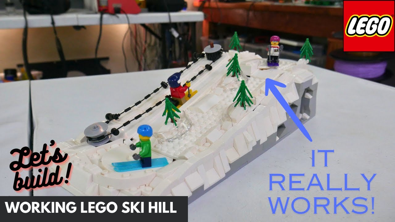 I built a working LEGO Ski Hill! - YouTube